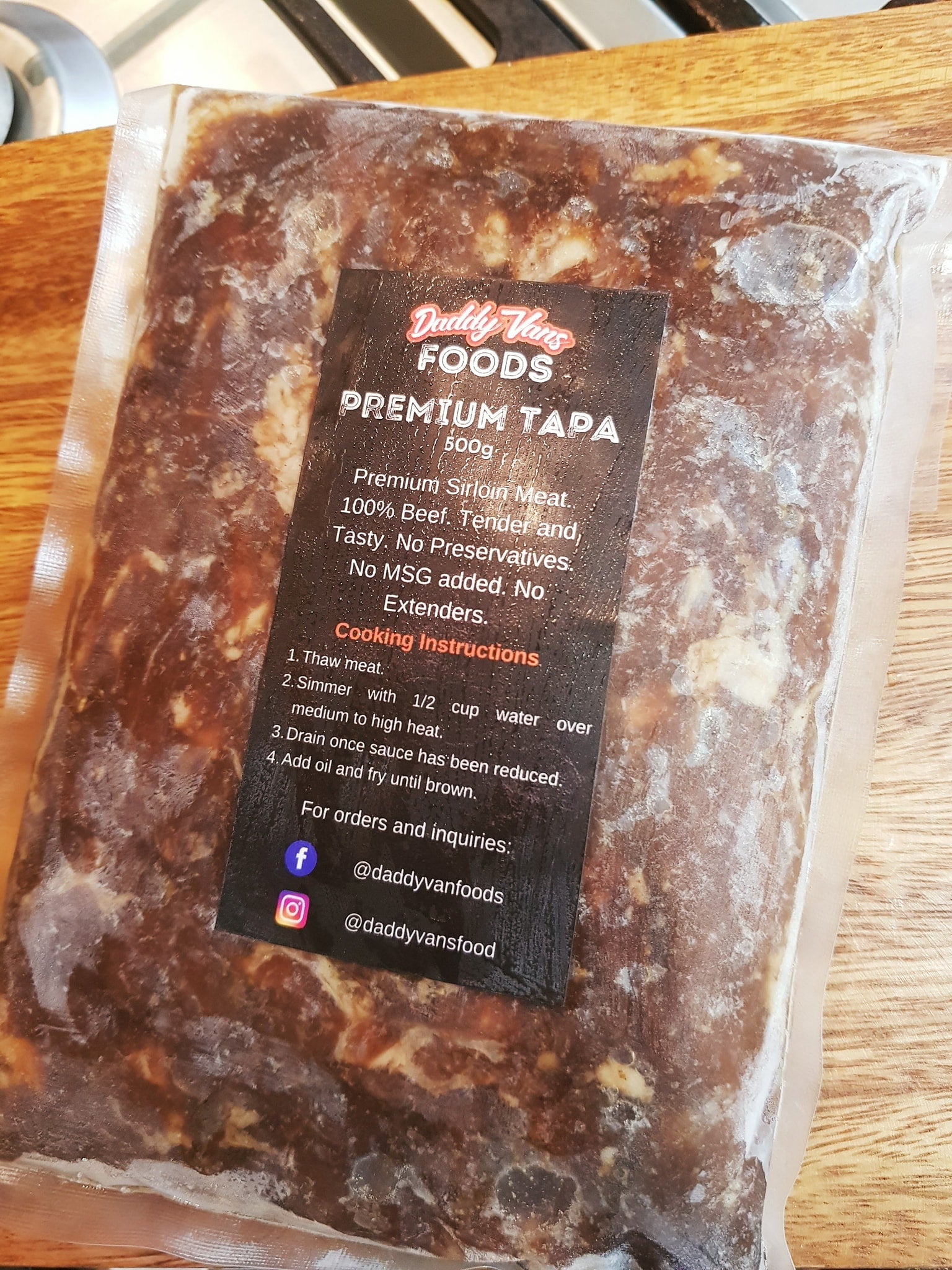 Premium Beef Tapa – Daddy Van Steaks